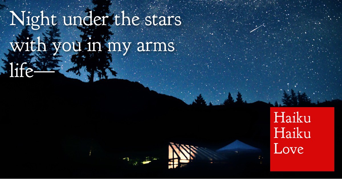 Night under the stars · Haiku Haiku Love